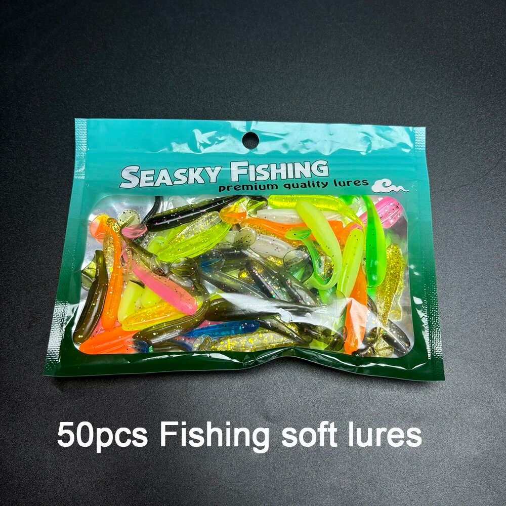 Мягкие приманки T Tail Worm 5.5 см, 50 шт