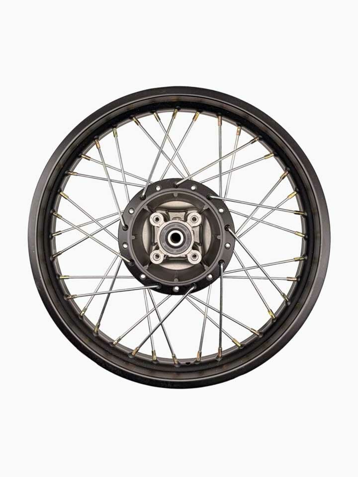 Обод 18"/2,15mm (ось 15mm) на мотоцикл TTR-250, Kayo, AD250a, Скутер Персонал заднее (черное)