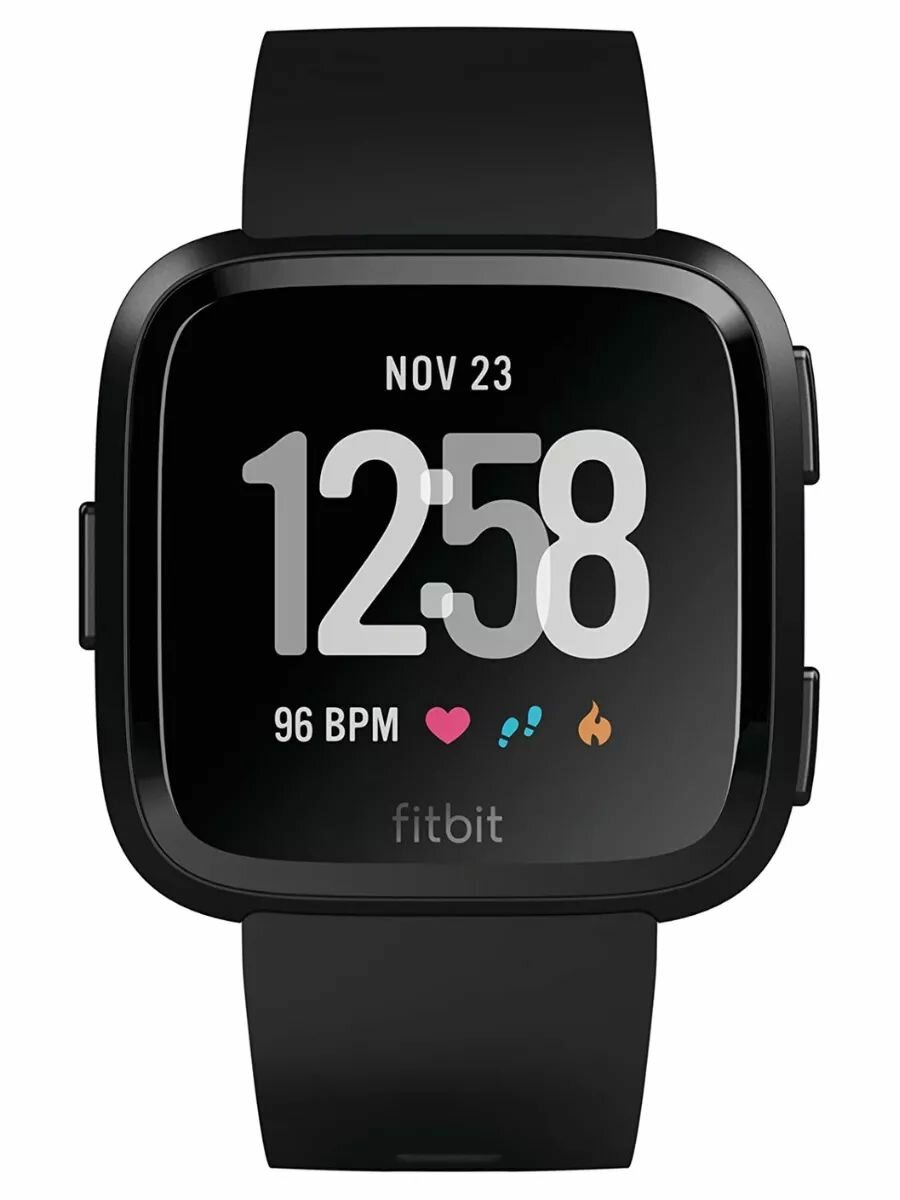 Fitbit Смарт-часы Versa от Google 34mm – фитнес-трекер, пульс, кислород, сон, 5ATM, уведомления — фото 1