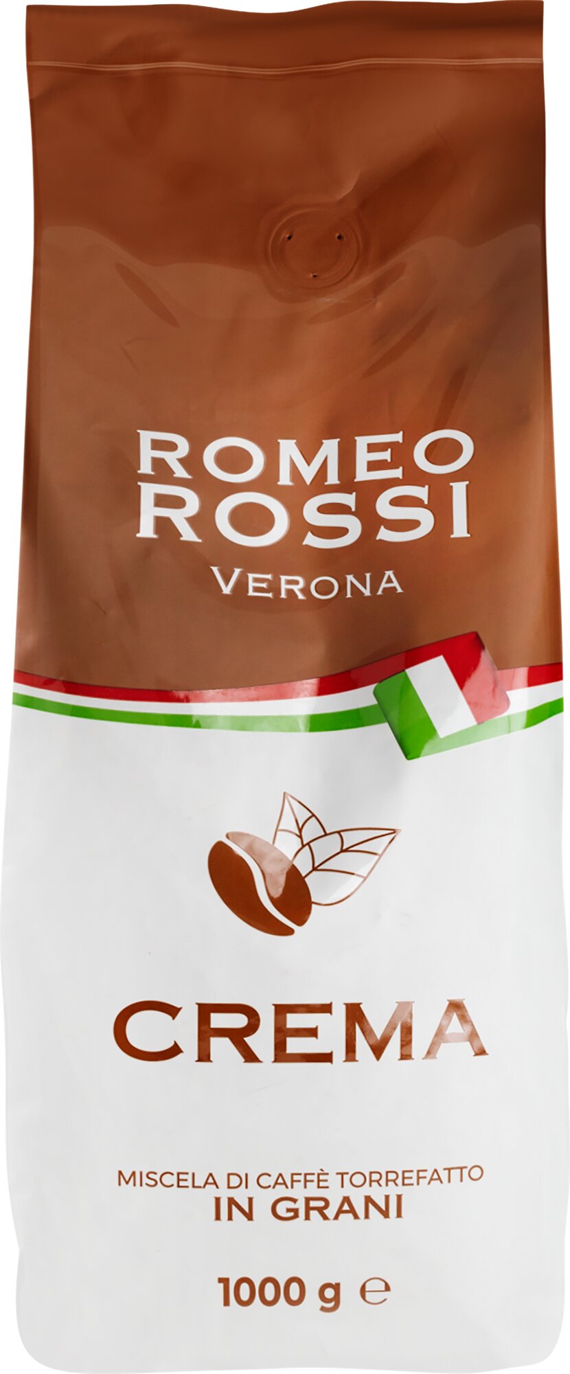 Кофе в зернах "Romeo Rossi Crema", натуральный, Италия, 1 кг