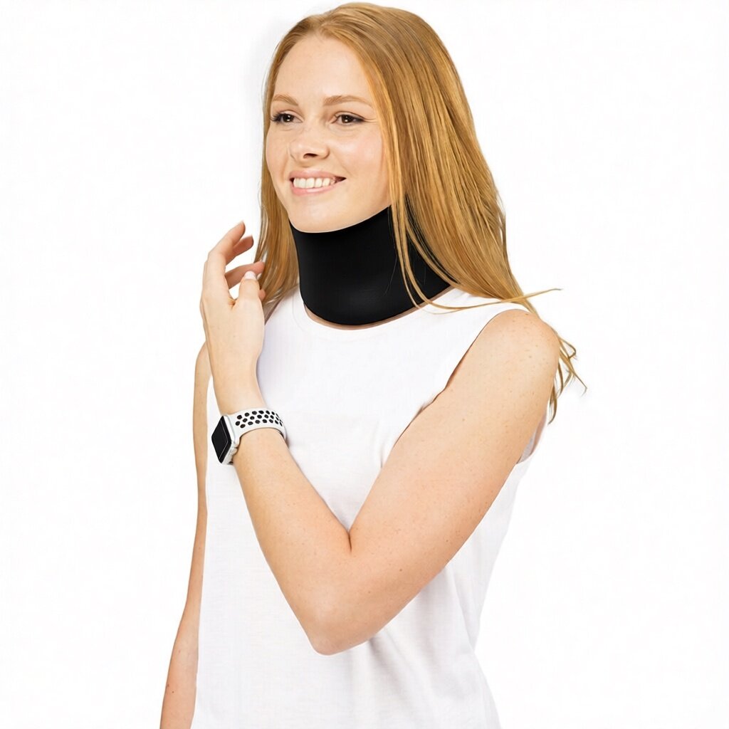 Шина-воротник шанца для взрослых ORTO ШВВ, цвет: черный, размер: 53*7,5