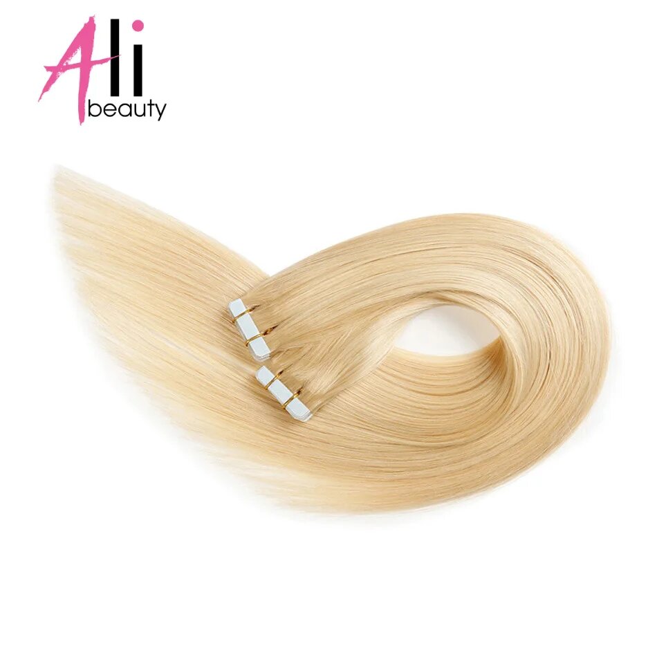 Ленты для наращивания волос ALI-BEAUTY Remy прямые 20 шт.