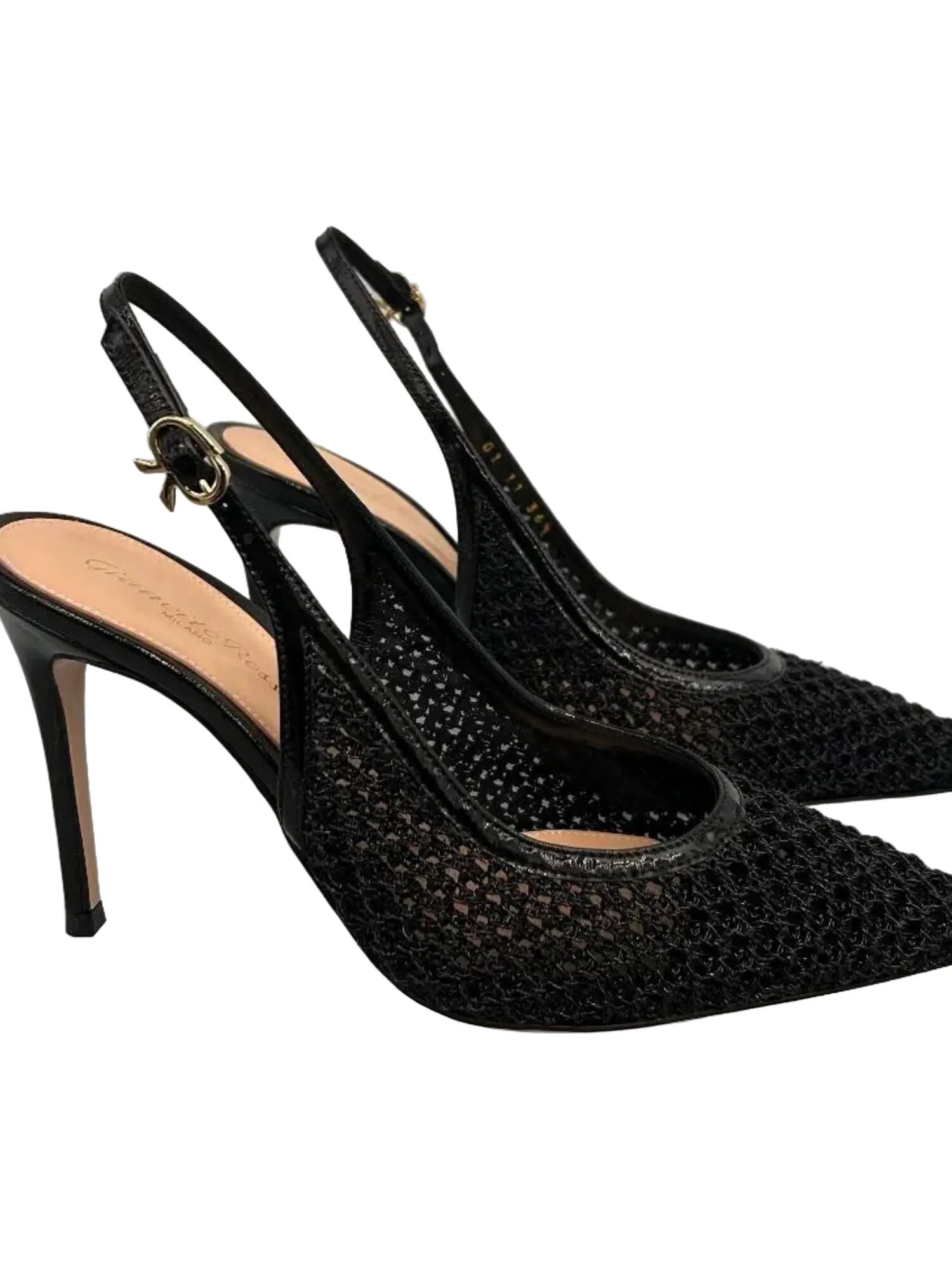 Туфли Gianvito Rossi Stiletto slingback heeled pumps, размер 38, черный — фото 1