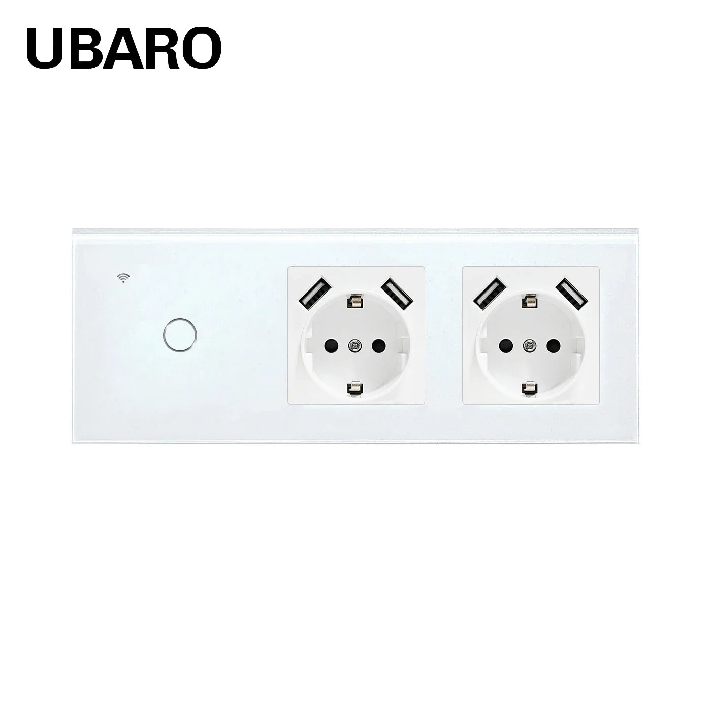 Умный настенный выключатель UBARO с USB-портами