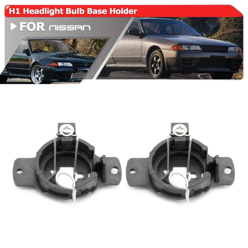 2 шт, зажимы-держатели для фар ближнего света H1 для Nissan Skyline GT-R R32 240SX Silvia S13 Cefira A31 JDM Spec
