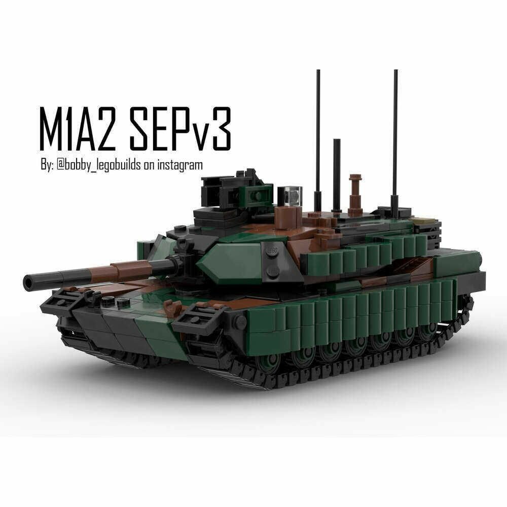 742шт. Конструктор M1A2 SEP V2 Набор строительных блоков