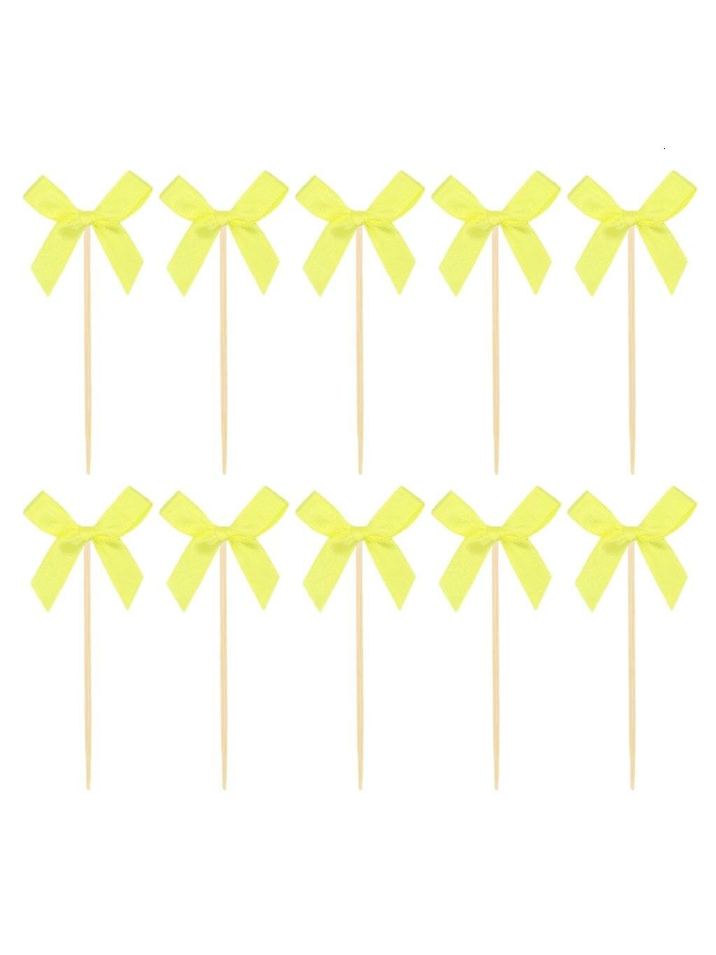 Бант-вставка для кексов (10 шт.), Желтый