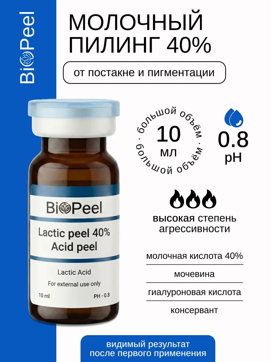 ORIGINAL Lactic Acid Молочный пилинг 40% для Красоты