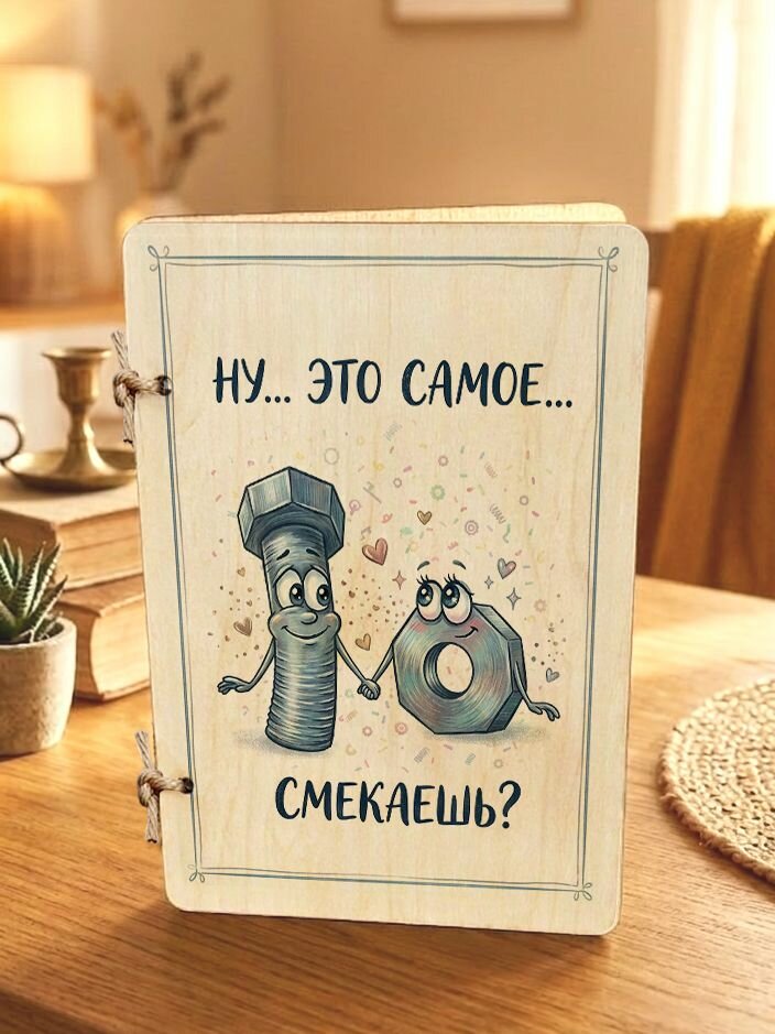 Деревянная открытка "Ну. это самое. Смекаешь?"
