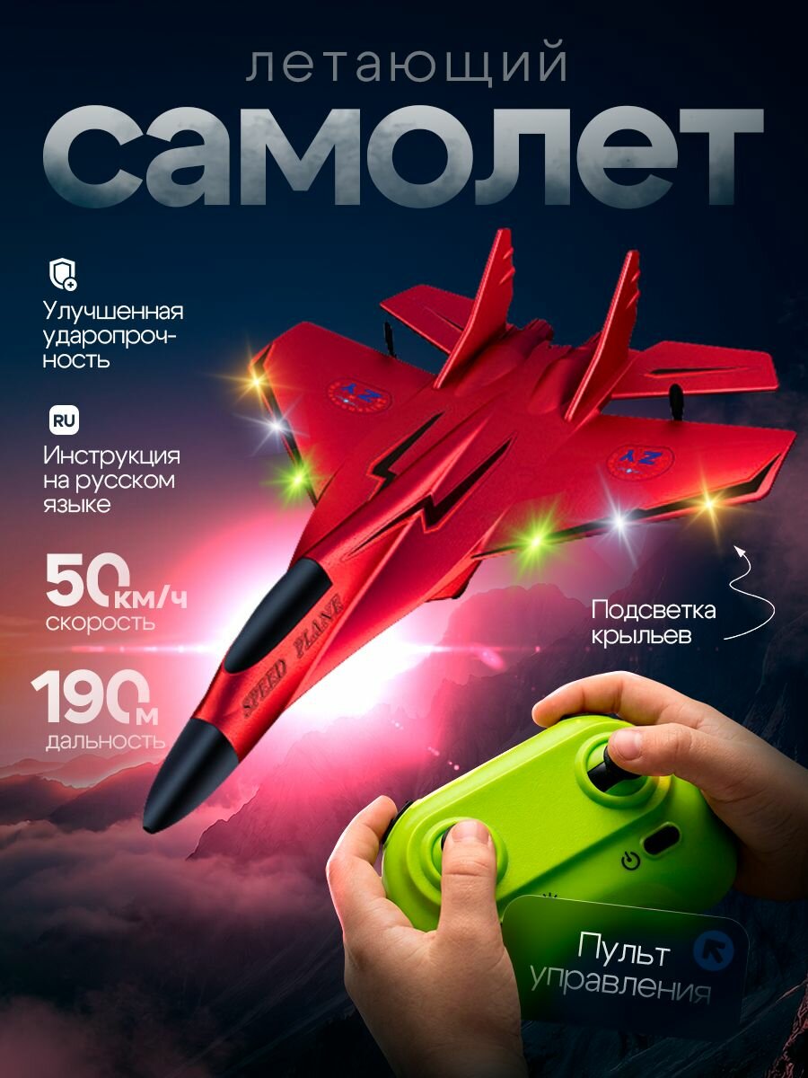 Радиоуправляемый самолет на пульте управления, самолет игрушка