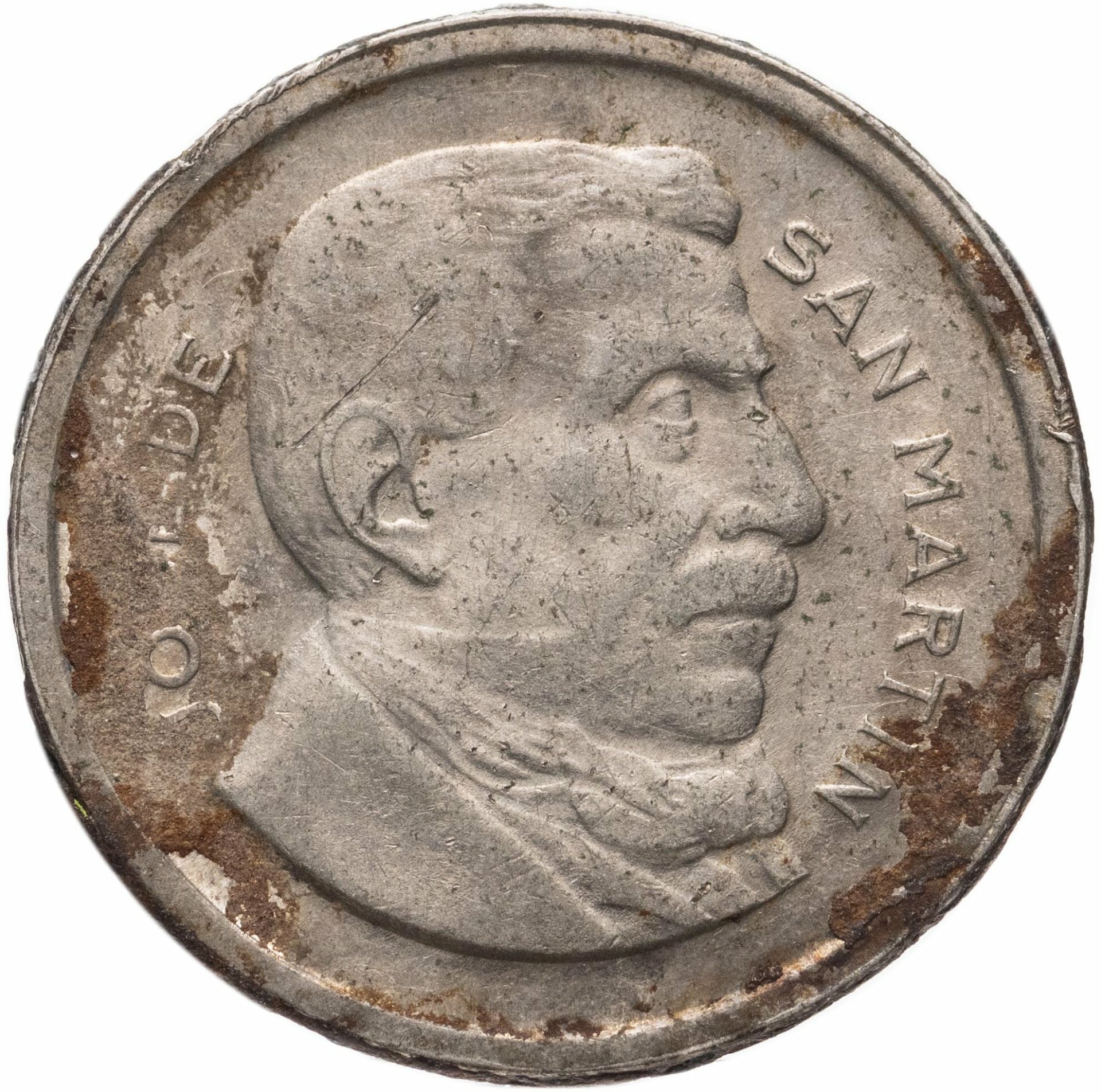 Аргентина 50 сентаво centavos 1952, Сталь, в сохранности VF
