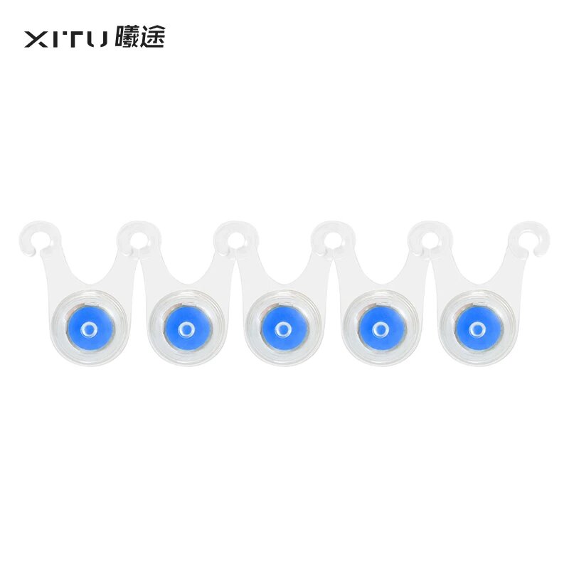 5-Упаковка Синих Светодиодных Гирлянд для Висячего Монтажа - 80 Светодиодов на 10м, Декор для Открытого Воздуха