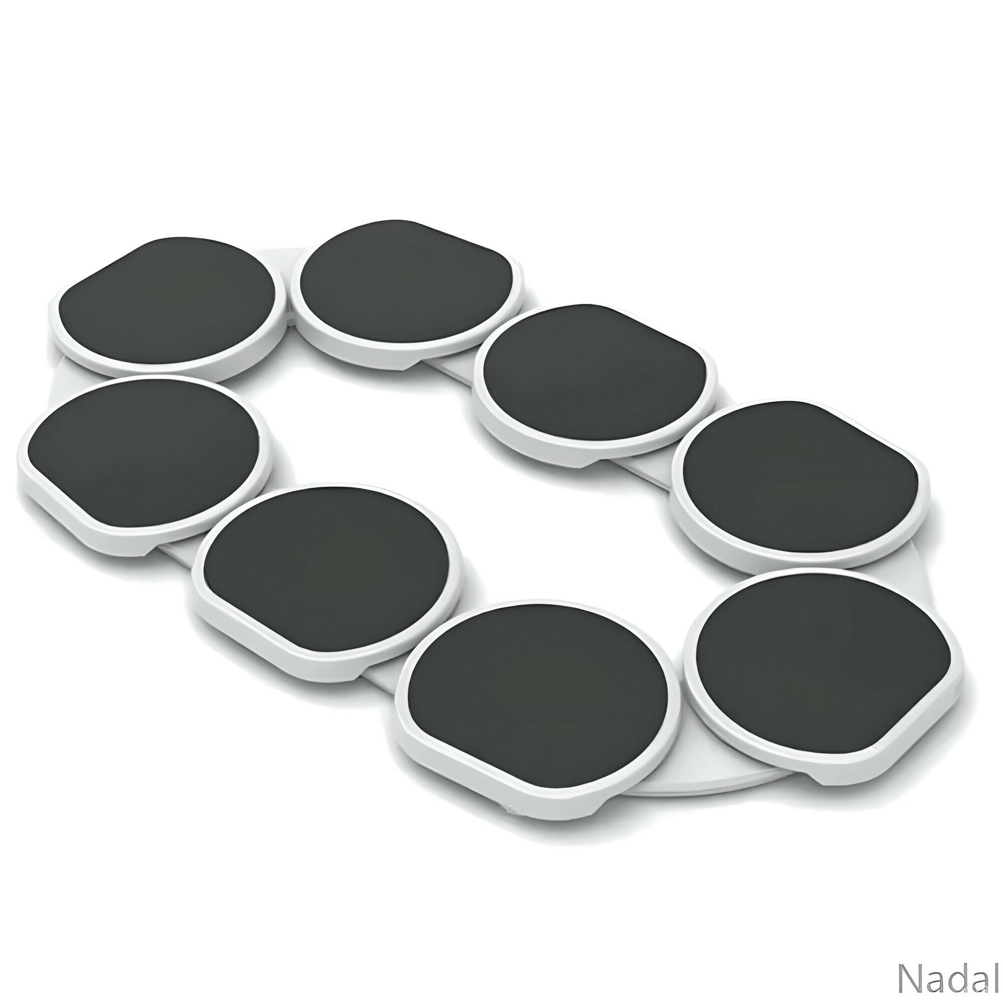 Поднос Lazy Susan Revolution, для гастроёмкостей, поворотная основа, овальный, ручки из пеньки