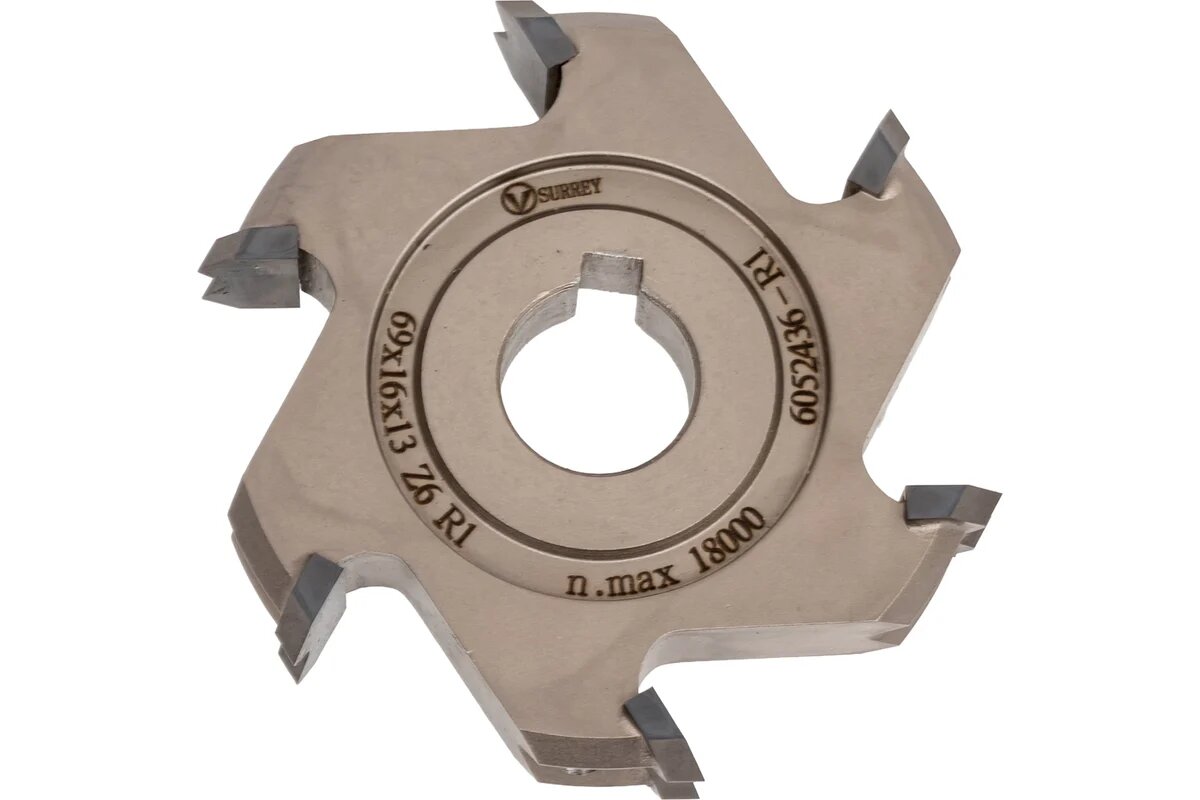 Фреза кромочная HW Surrey SH z6 R1 69x16x13 мм с алмазной напайкой и твердосплавными пластинами