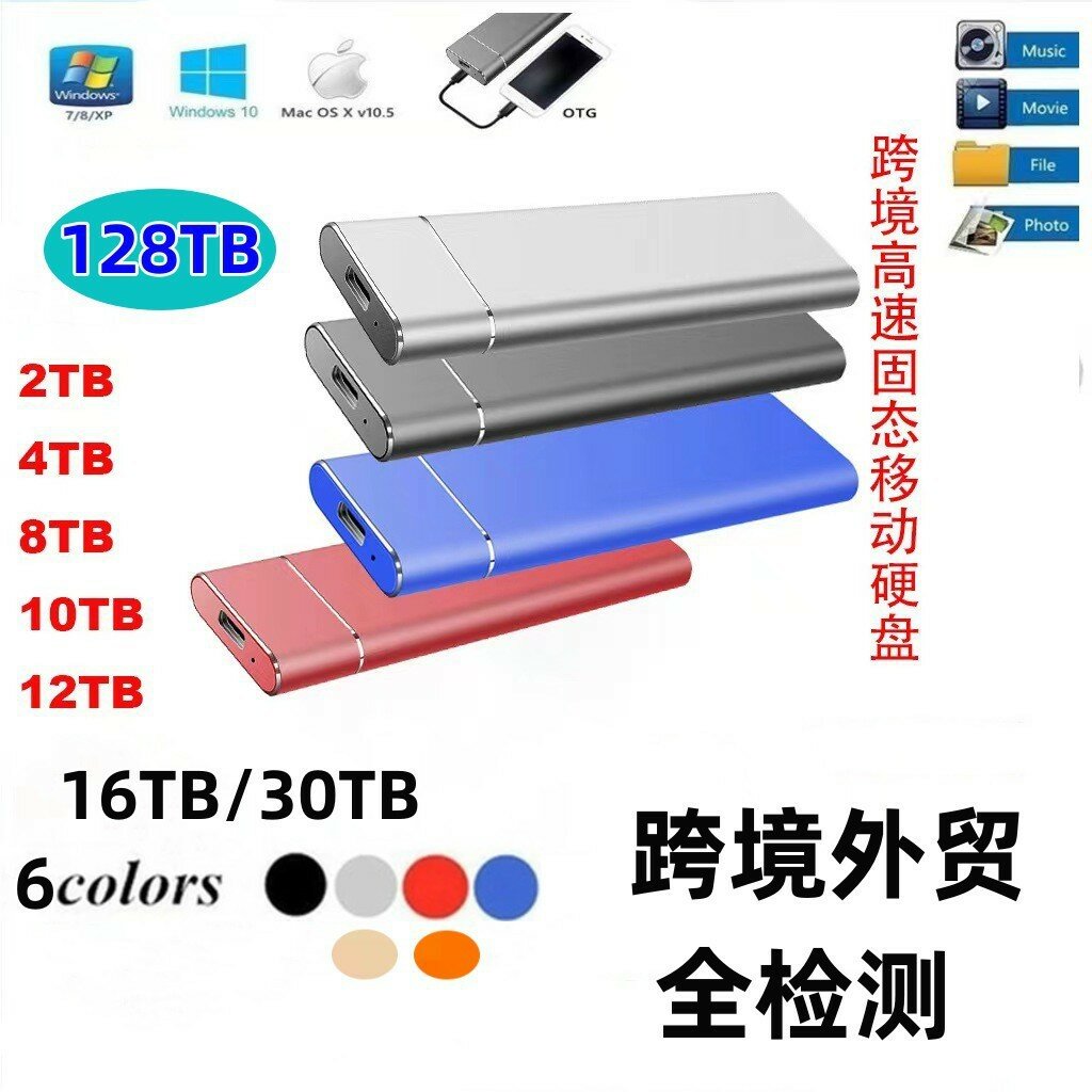 Мобильный твердотельный накопитель SSD для трансграничной внешней торговли, 1 ТБ, 2 ТБ.