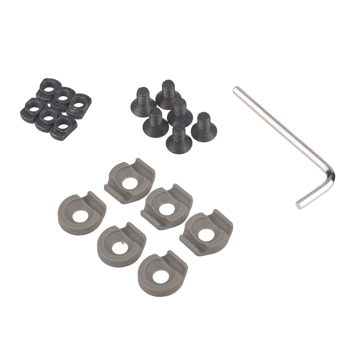 MCC MLOK M300/M600 Нейлоновые кабельные клипсы 6 шт. Бежевые аксессуары для тактического рельса