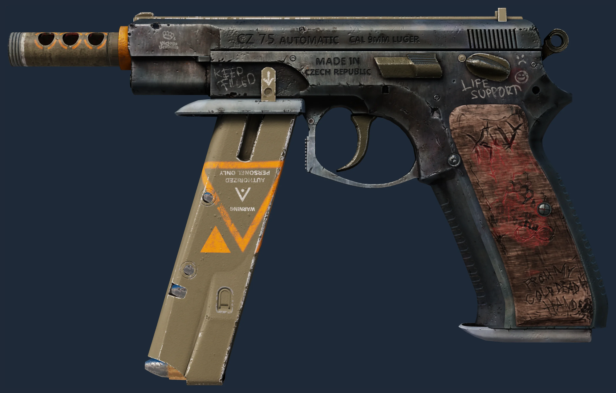 CZ75-Auto | Вендетта (Немного поношенное) Скины CS2 с быстрой автовыдачей steam trade