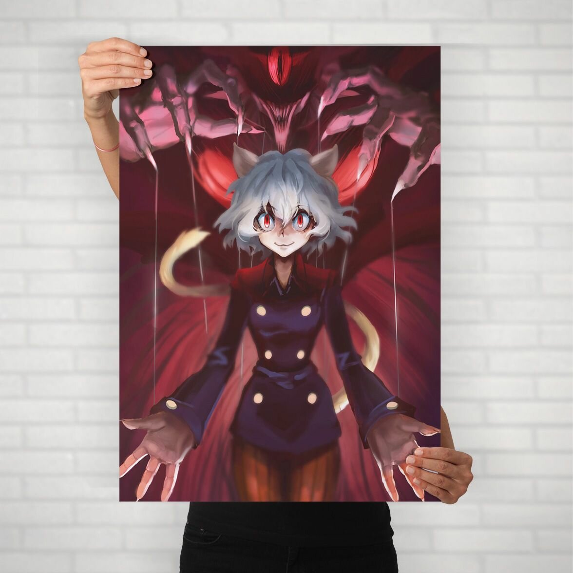 Плакат на стену для интерьера Hunter x Hunter (Неферпиту 7) - Постер по аниме формата A1 (60х84 см)