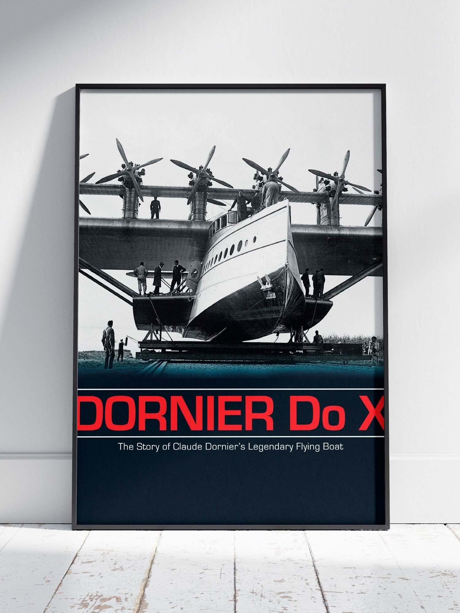 Плакат на стену для интерьера Техника и транспорт (Дорнье Do X - Dornier Do X 2) - Постер по транспорту формата A4 (21x30 см)