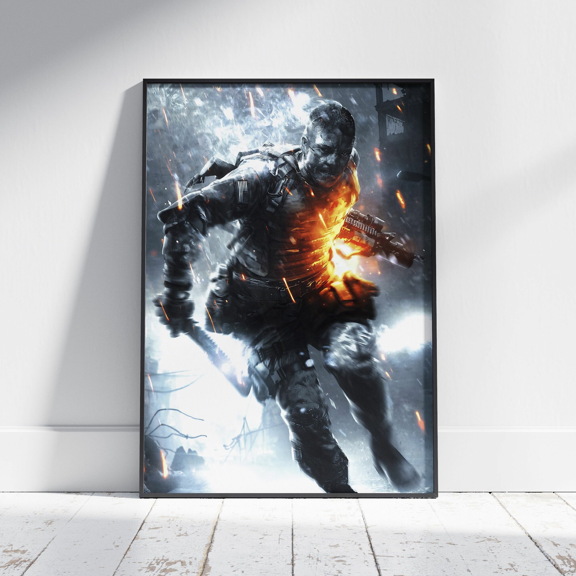 Плакат на стену для интерьера Бателфилд (Battlefield 3 - 9) - Постер по игре формата А4 (21x30 см)