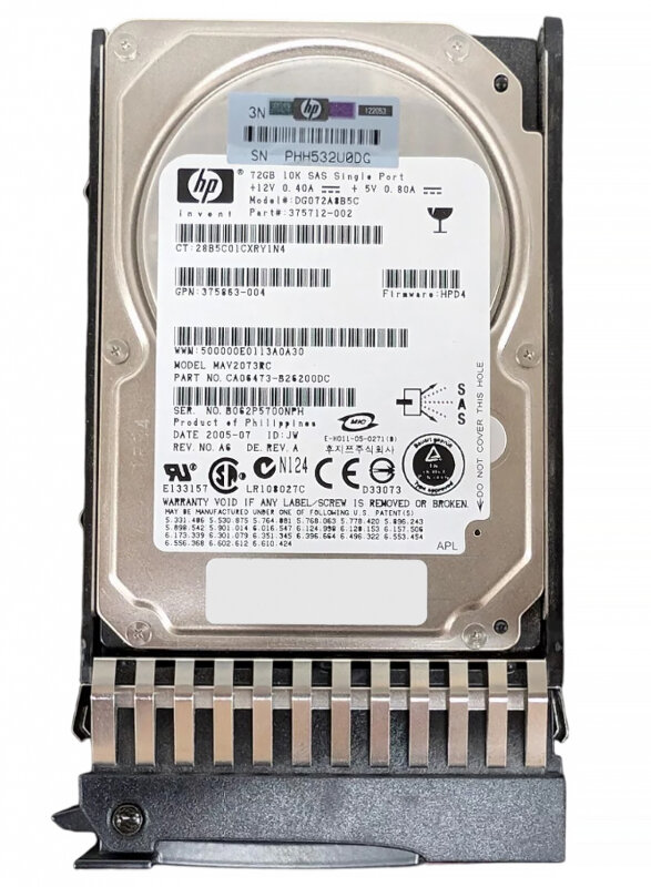 Жесткий диск HP CA06473-B26200DC 72Gb SAS 2,5" HDD