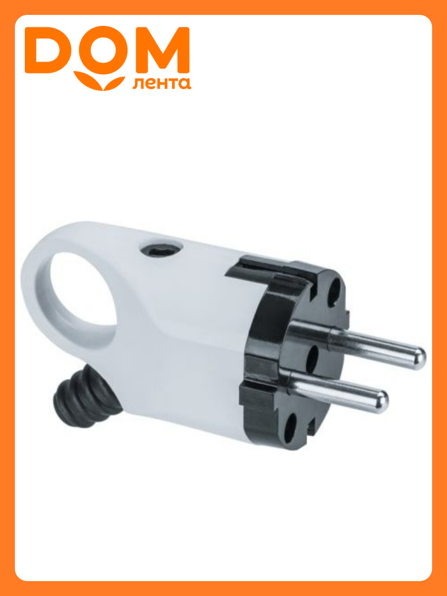 Вилка угловая NAVIGATOR 16А с/з IP20 белая 7.9Х4.5, пластик, латунь