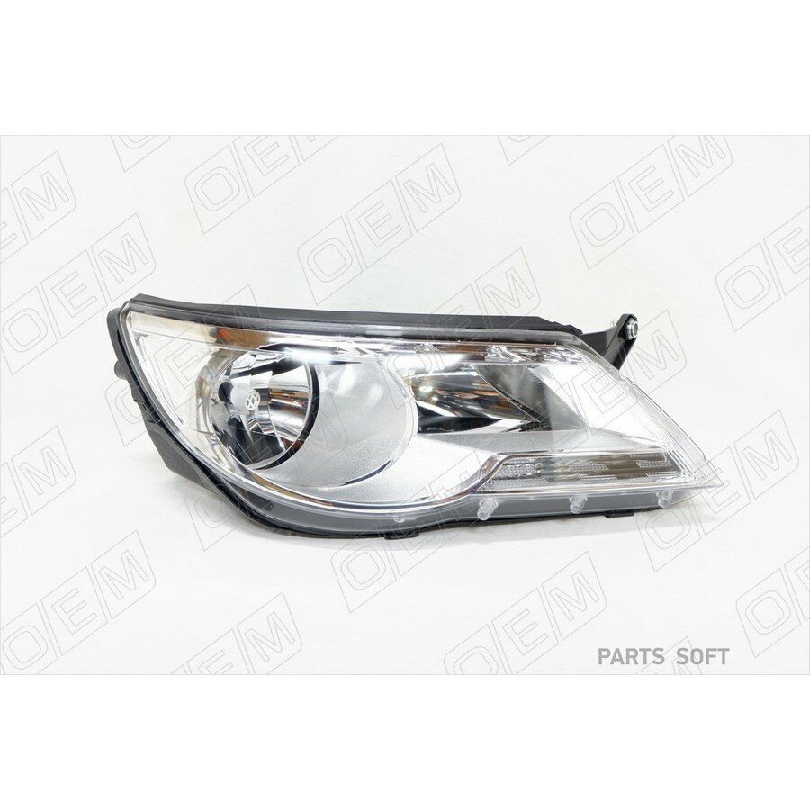 Фара правая Volkswagen Tiguan 1 2007-2011, галоген от официального дистрибьютора, OEM, артикул OEM0241FR