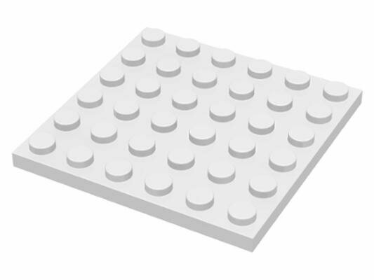 Деталь Lego 3958 Plate 6 x 6