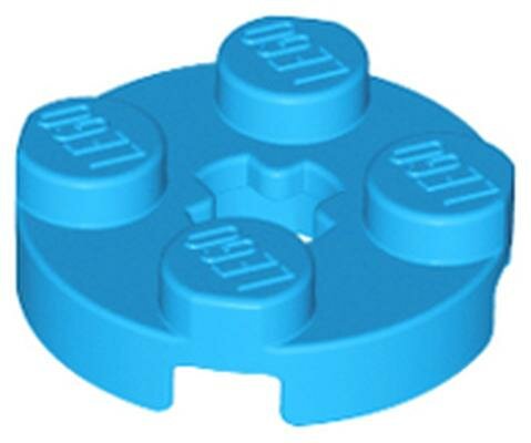 Деталь Lego 4032 Plate, Round 2 x 2 with Axle Hole