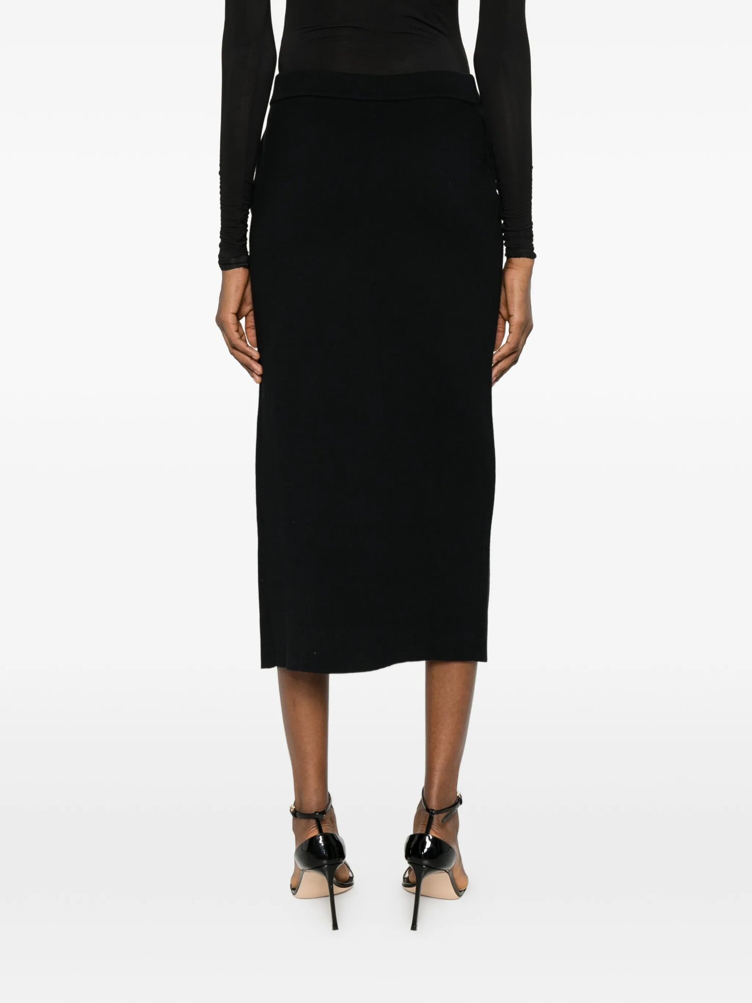 Юбка Arovescio Black midi skirt, размер 44 — фото 1