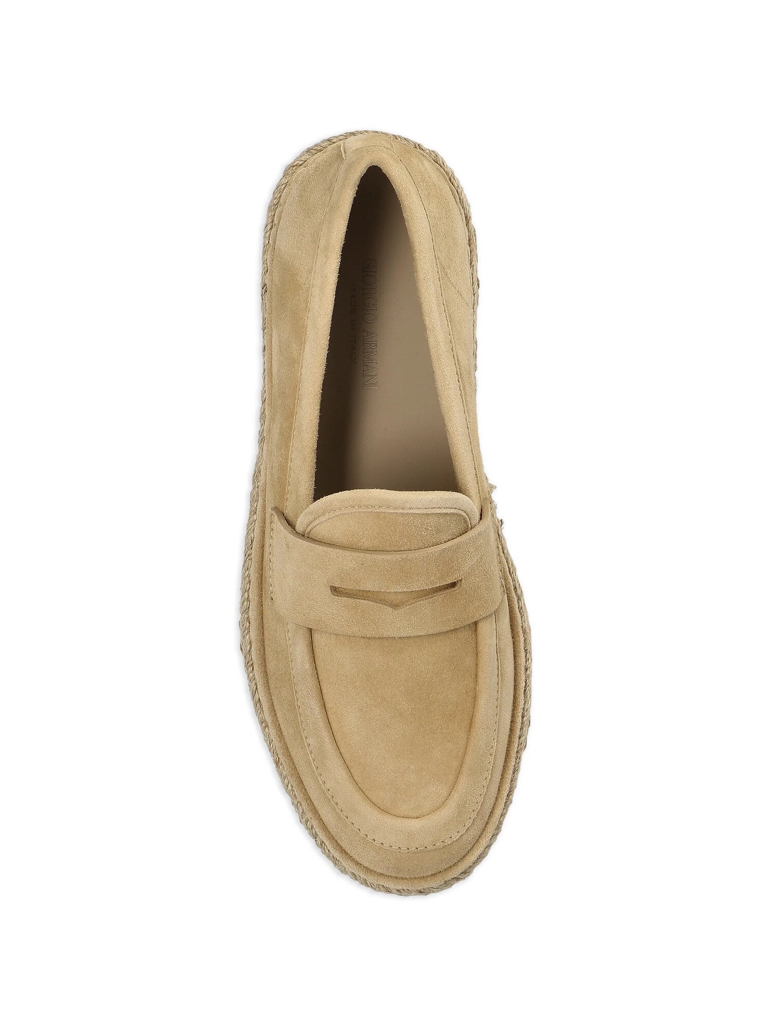 Эспадрильи GIORGIO ARMANI Suede espadrilles, размер 10, разноцветный — фото 1