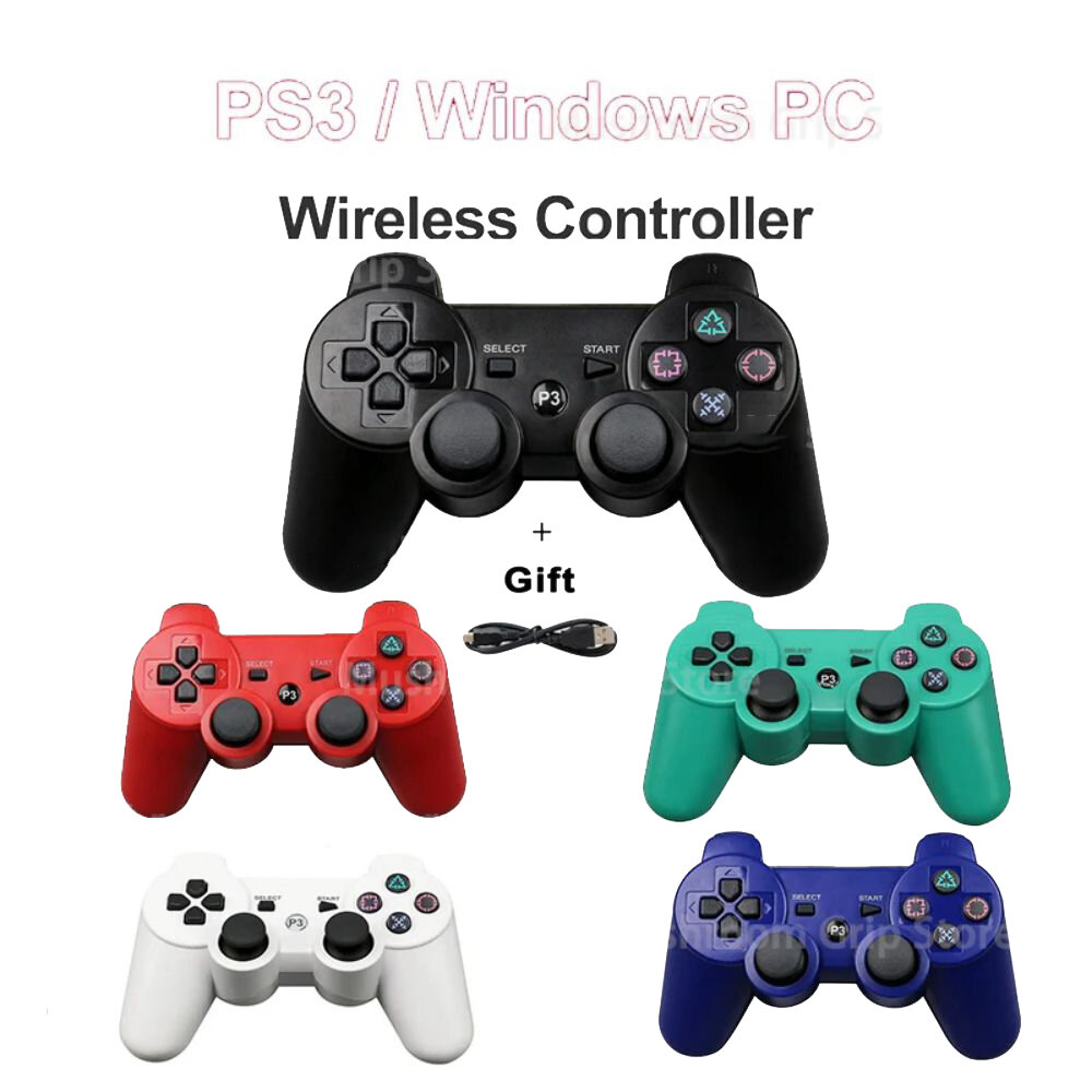 Беспроводной геймпад для PS3 с нейтральной вибрацией Bluetooth экологически чистый из ABSпластика кнопкой в виде
