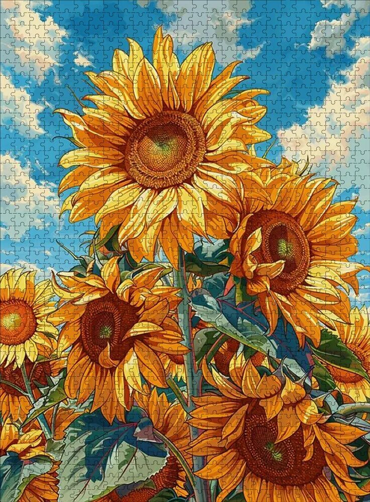 Деревянные пазлы взрослых 1000 таблеток, 70x50cm, головоломка на тему растений