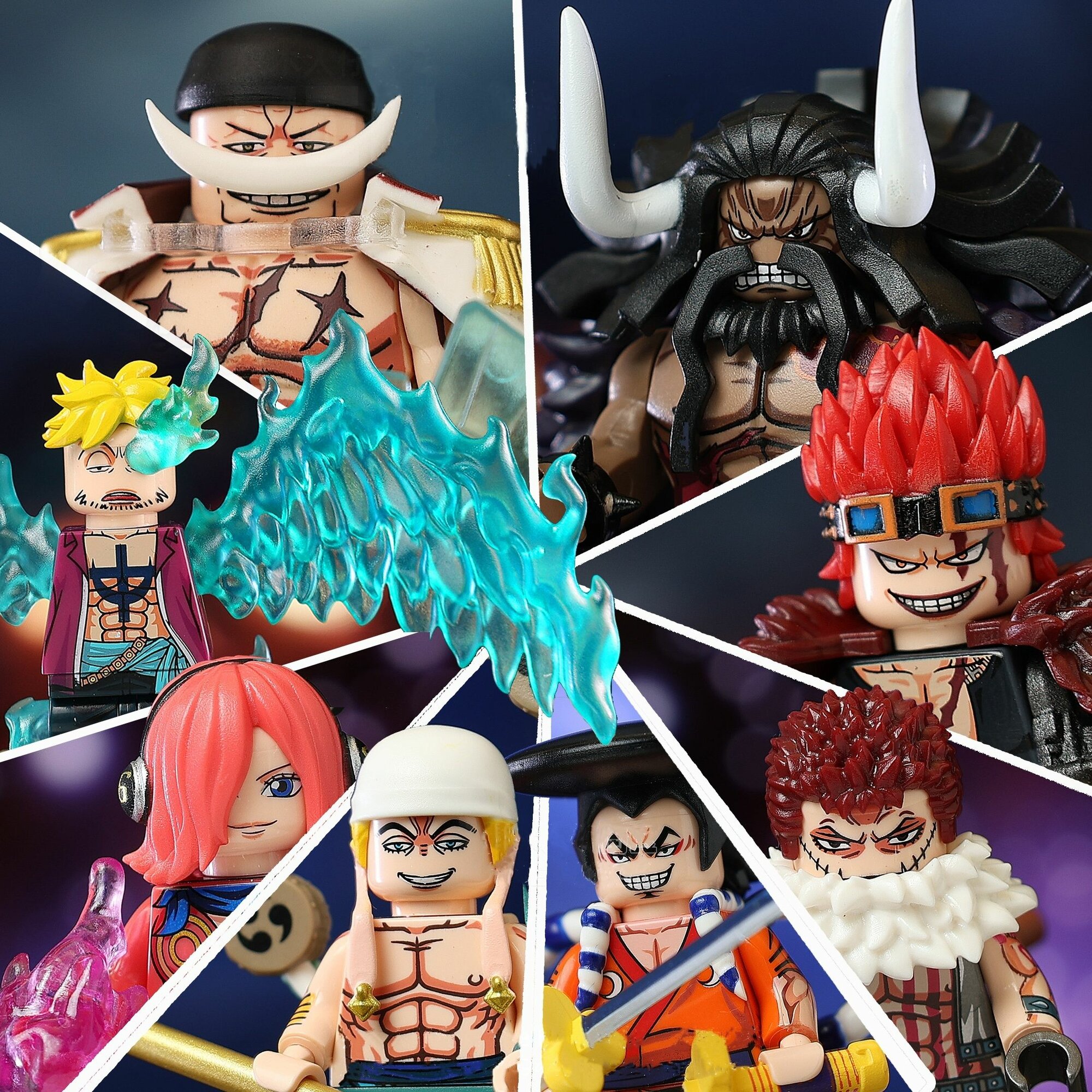 Набор минифигурок аниме Ван Пис(One Piece) 8 шт/конструктор ван пис/конструктор совместимый с лего