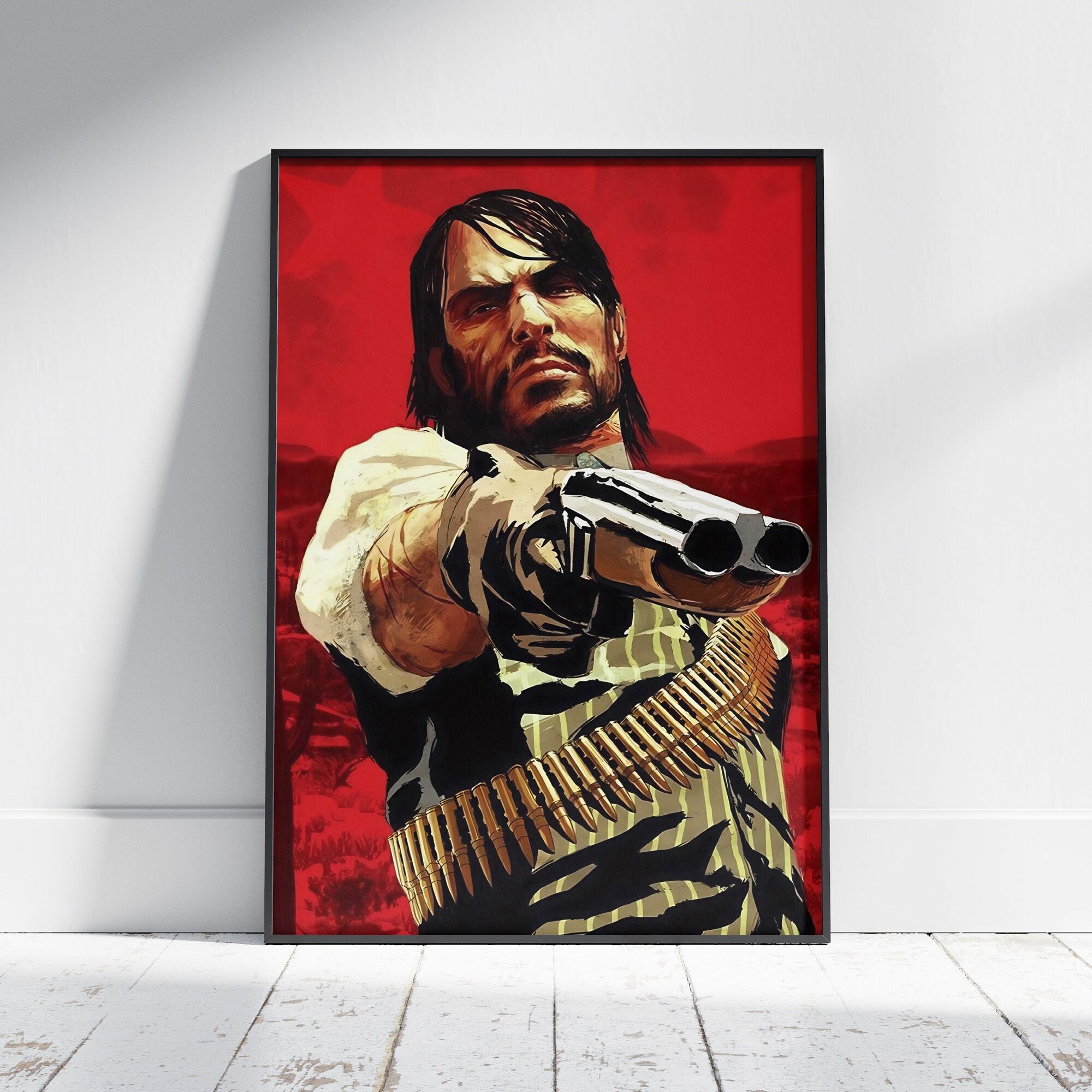 Плакат на стену для интерьера Red Dead Redemption 2 (Джон Марстон 1) - Постер по игре формата А3 (30x42 см)