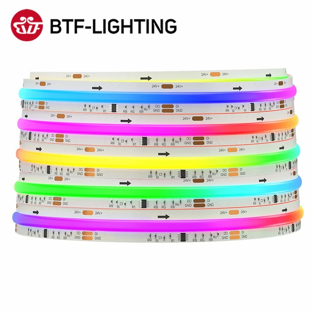Светодиодная лента 5м RGB IC WS2811, DC12V 630, Black PCB
