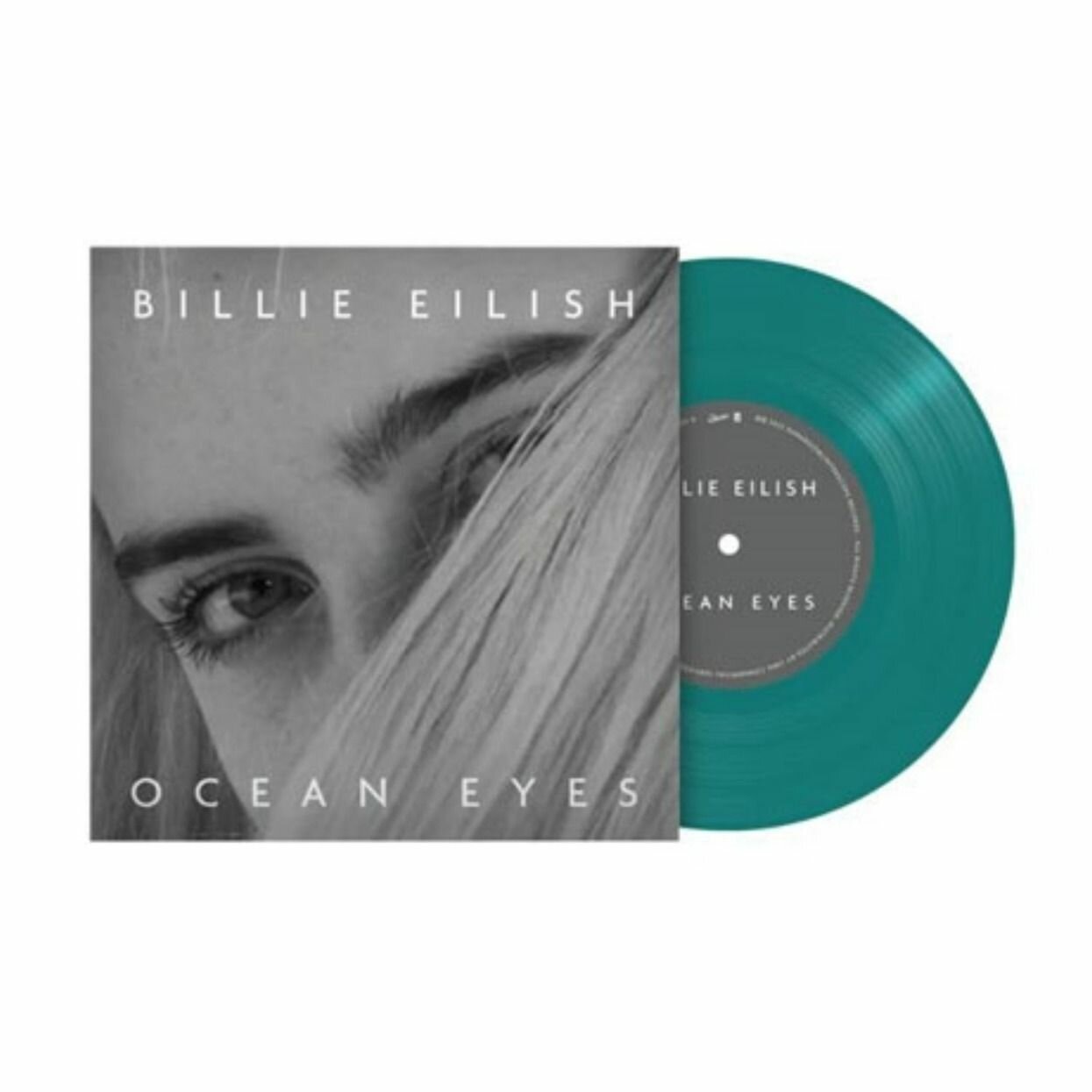Виниловая пластинка Billie Eilish - Ocean Eyes, Vinyl, 7", Translucent Turquoise, New