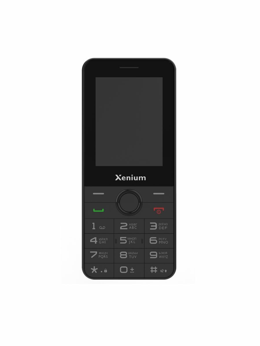 Кнопочный мобильный телефон Xenium X240 Black, классический, пластик