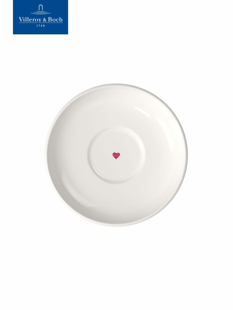 Блюдце для чашки эспрессо 12 см, Посылаю любовь, With Love, Villeroy & Boch, Премиум-Фарфор