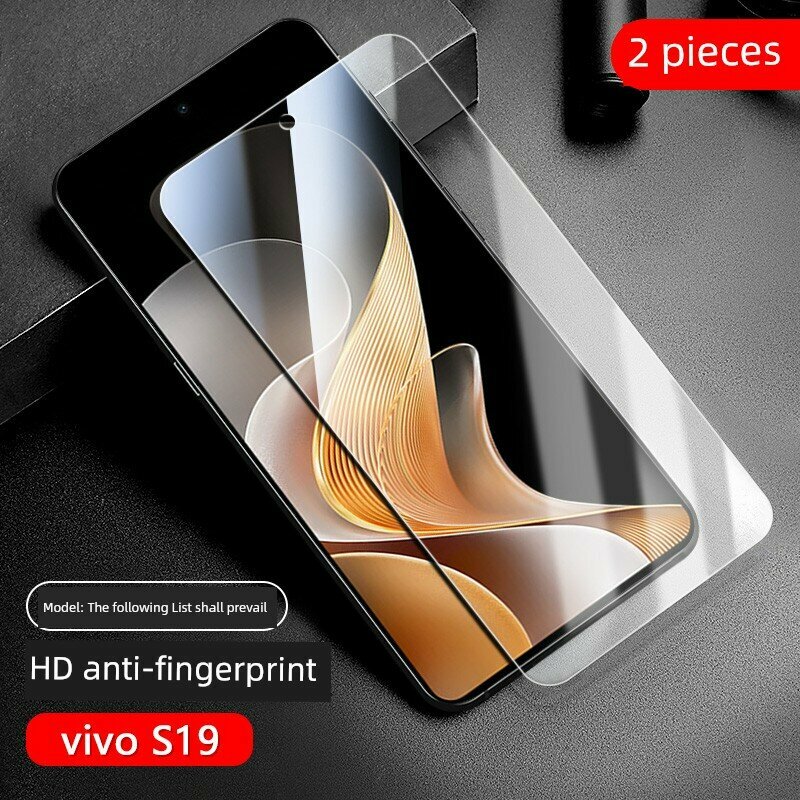 Полноэкранный стеклянный защитный экран для vivo S18e с высоким разрешением, 2 шт.
