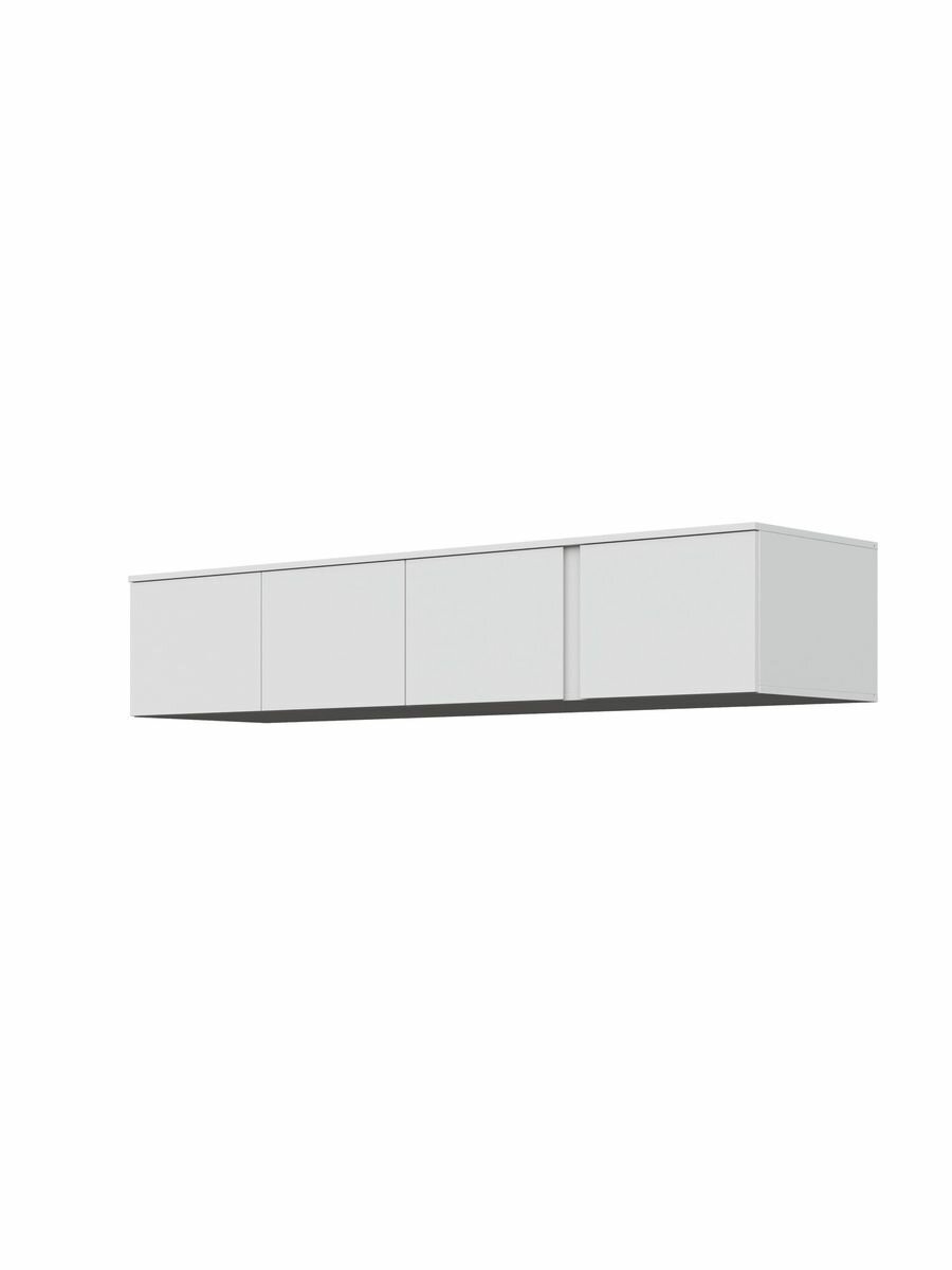 Антресоль STERN 4х дверная, размер 184х35х50 см, цвет Белый