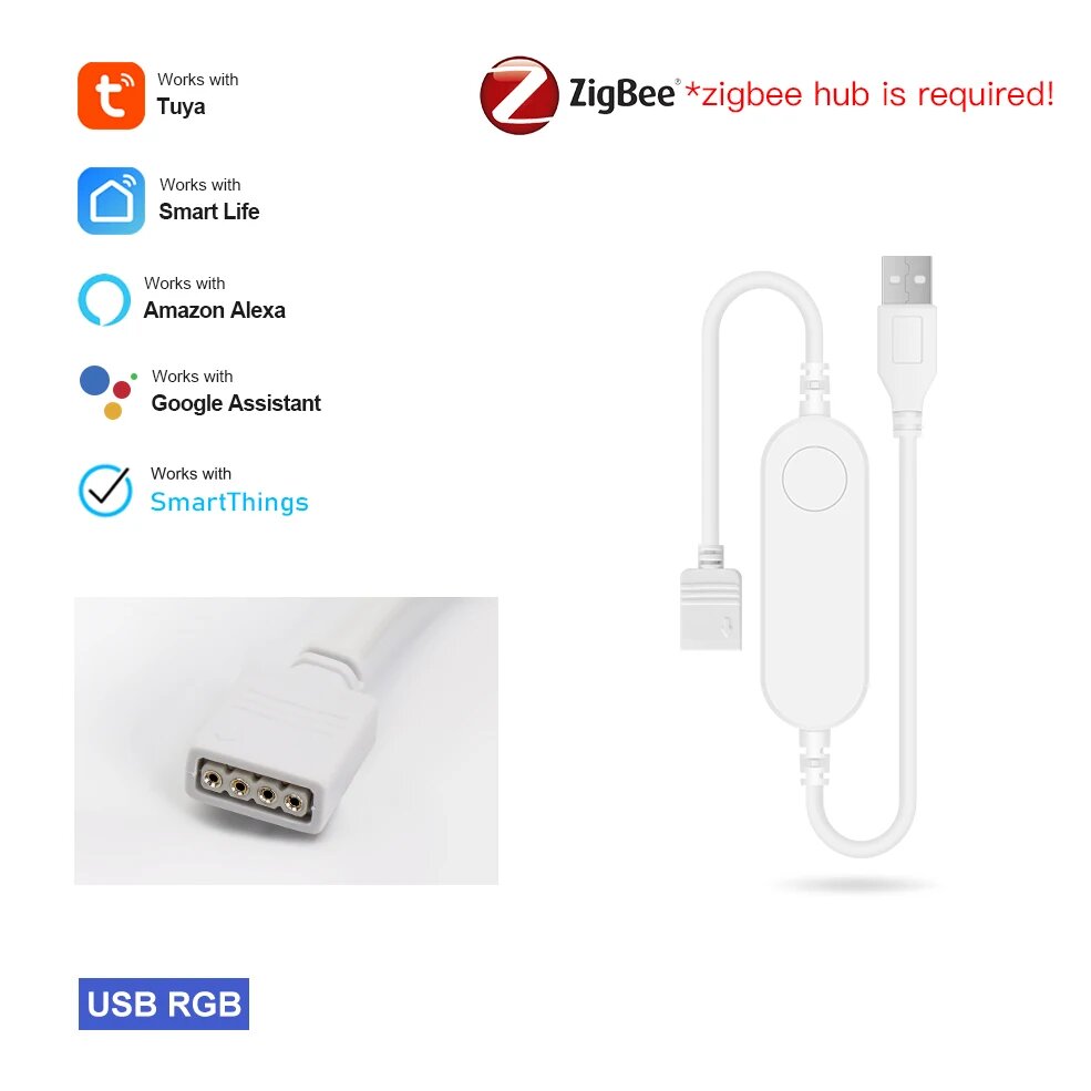 USB RGB контроллер Zigbee 5V 4Pin