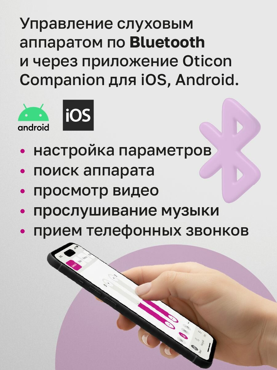 Слуховой аппарат Oticon Ruby 2 BTE PP 13 мощный цифровой заушный, для взрослых и пожилых, код ФСС 17-01-06 — фото 1