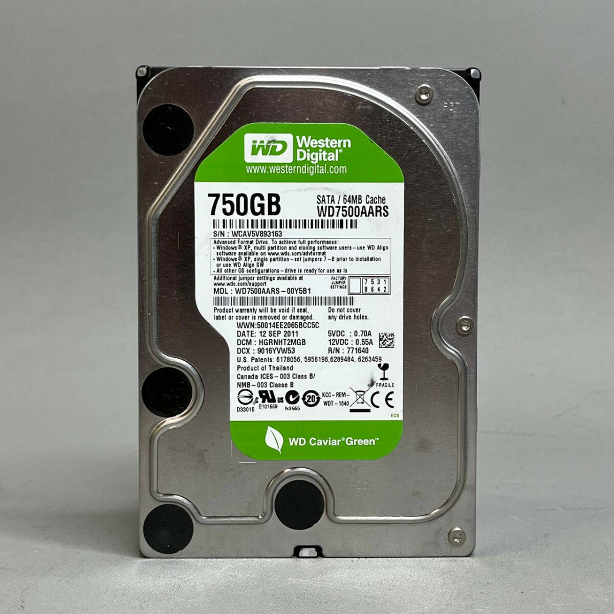 Жесткий диск Western Digital WD7500AARS 750Gb