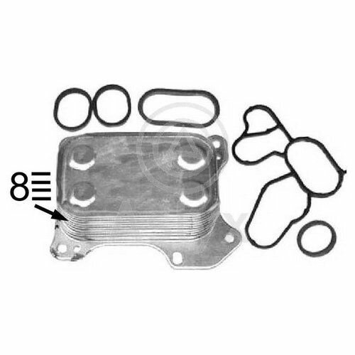 Масляный радиатор opel astra h (a04) astra h (l70) astra h gtc (a04) corsa d (s07) Aslyx AS521190