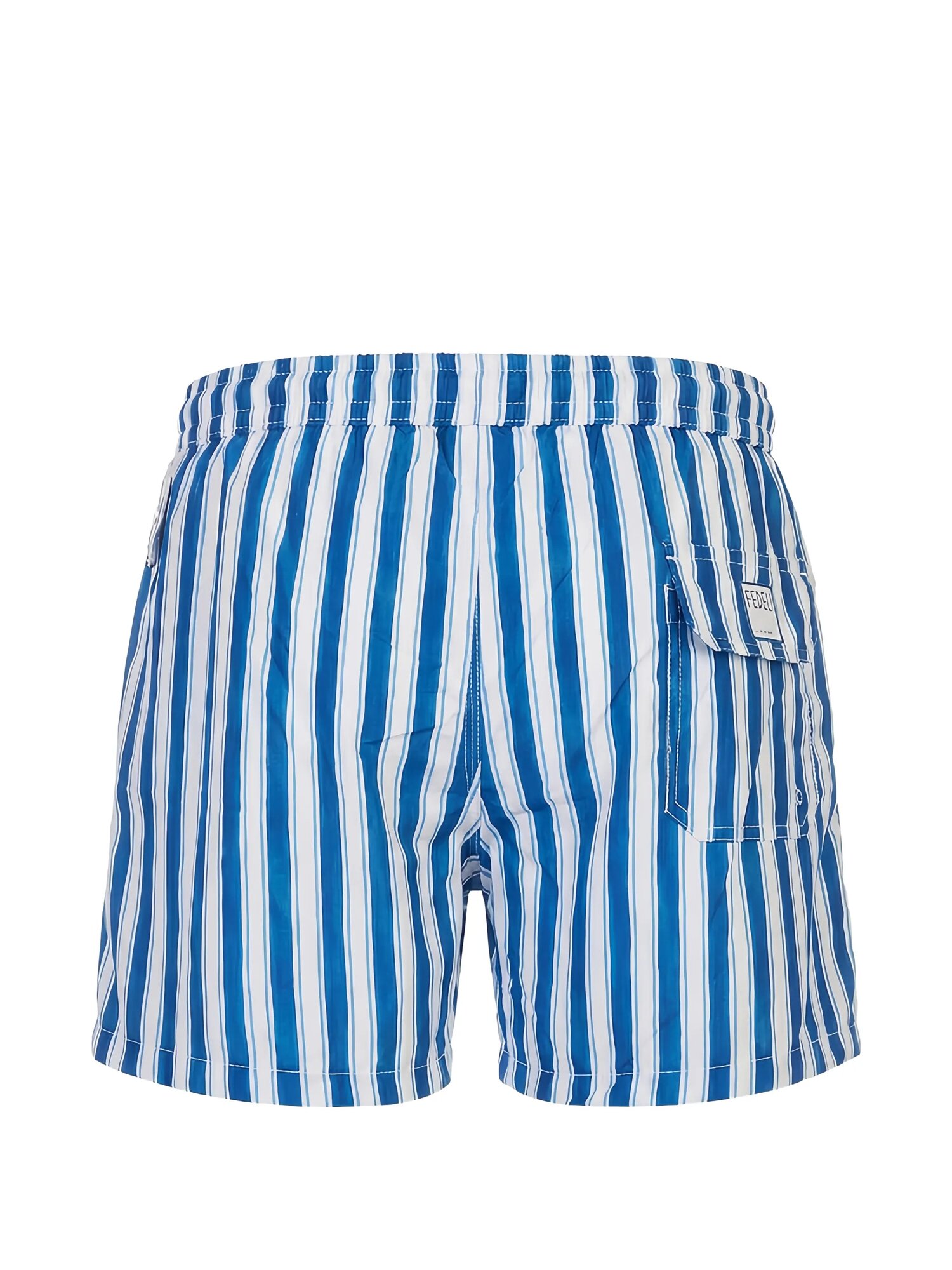 Шорты для плавания FEDELI Striped drawstring swim shorts, размер 52, синий — фото 1