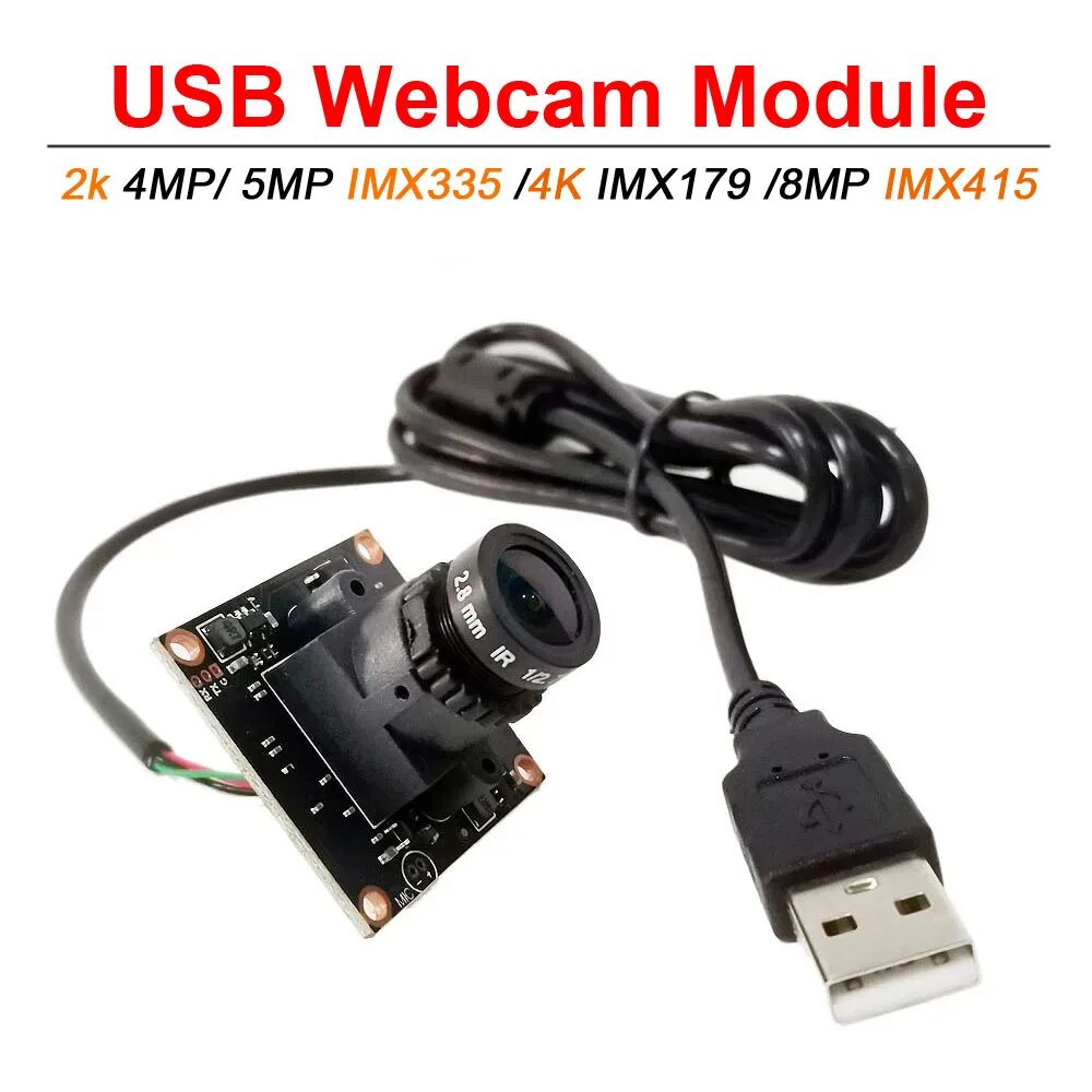 USB-камера smtkey 8MP, сенсор 12MP IMX362, фокус 3.6 мм — фото 1