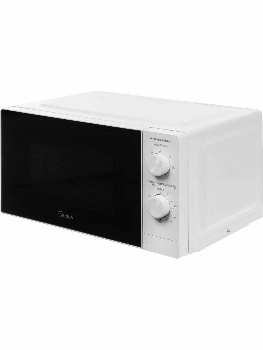 Mikrovolnovaya pech midea mm719m2z w 700 vt 19 l belaya
