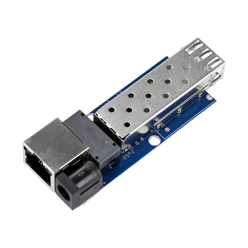 Diymore Модуль преобразования данных DC 5-12В RJ45 Ethernet SFP Gigabit
