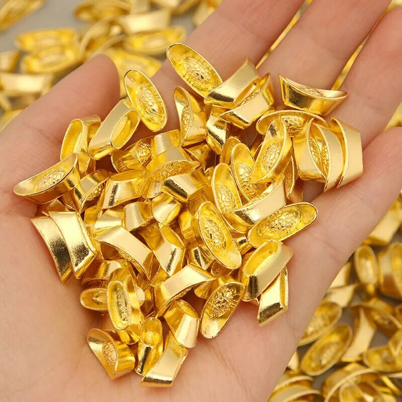 Мини золотые слитки из латуни, Gold ingot A
